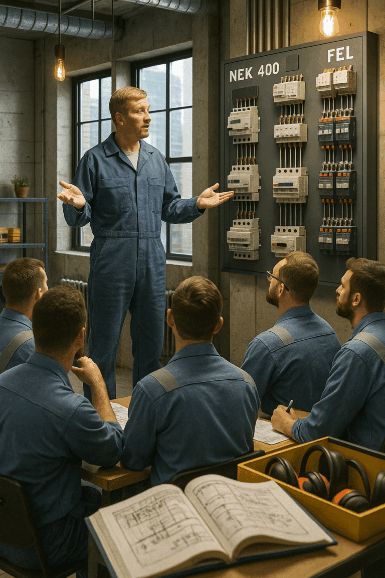 Kurs i Elektroforskrifter – NEK 400, FEL, FEF og NEK 405